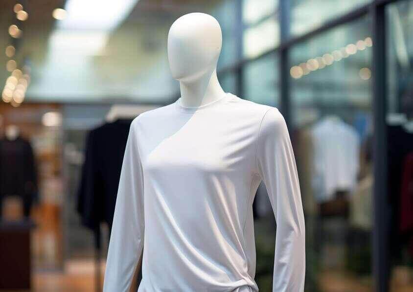Download Fashion Mannequin in White Dress in Retail Store Mockups ...