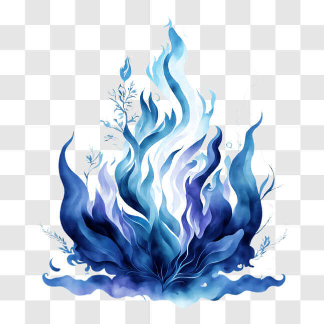 Download Blue and White Fireball Floating in the Air PNGs Online ...