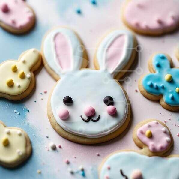 Colorful Easter Cookies for a Festive Celebration stock photo ...