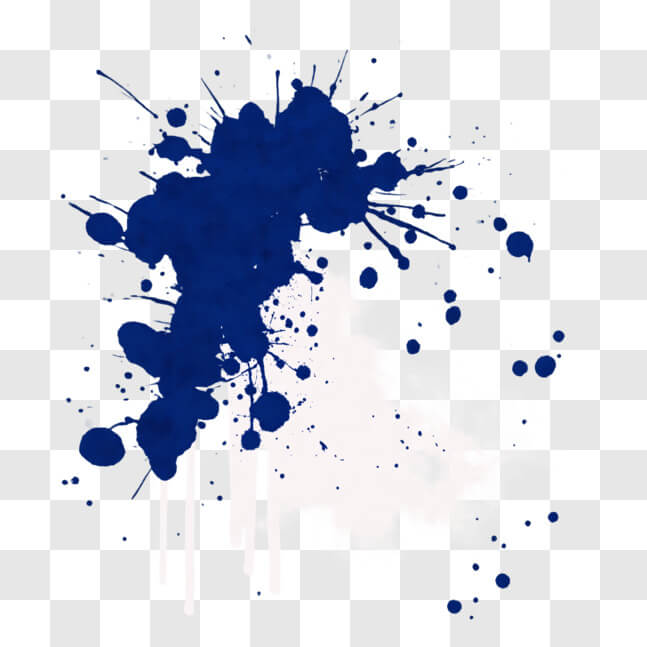 Download Blue and White Paint Splatter on Black Background PNGs Online ...