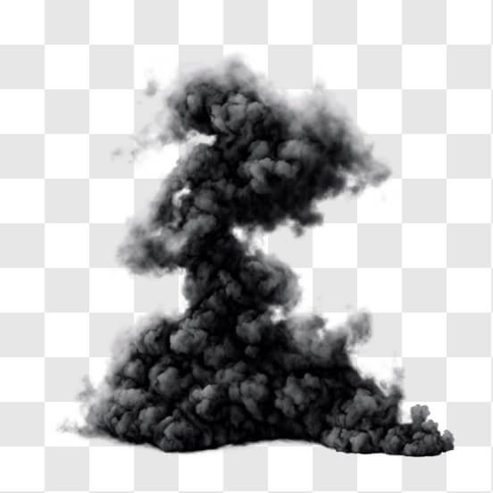 Fondo Transparente De Humo Negro Png De Humo Aislado Vectorial.