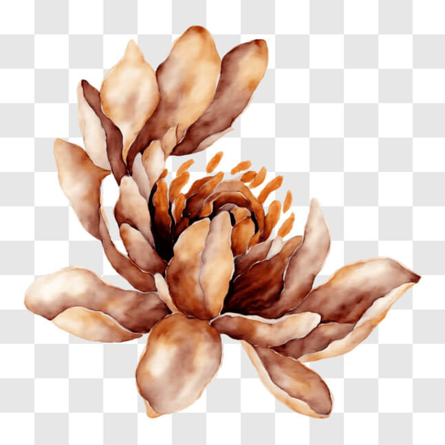 Brown Flower PNG - Download Free & Premium Transparent Brown Flower PNG ...