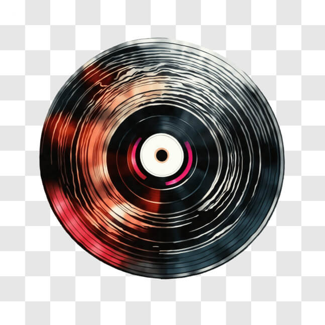 Download Colorful Abstract Vinyl Record on Black Background PNGs Online ...