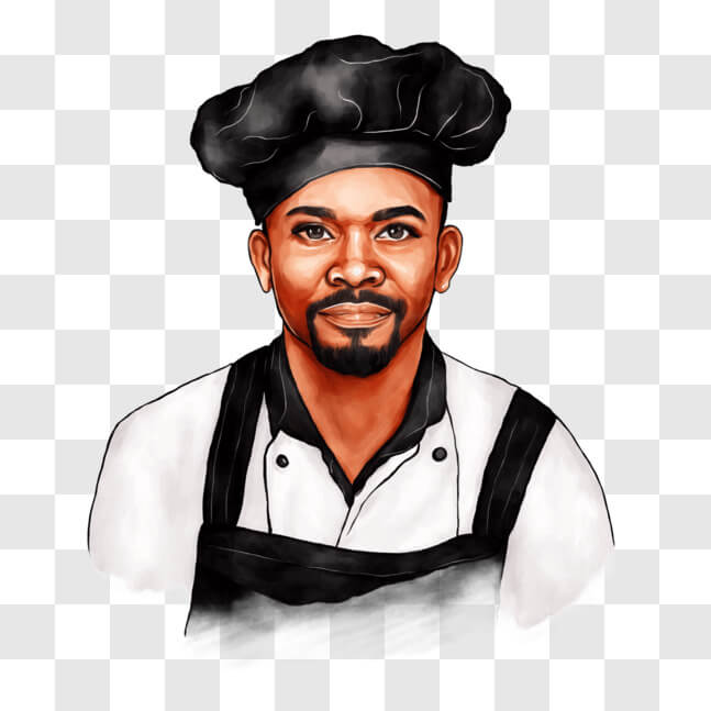 Download African-American Chef in Traditional Attire PNGs Online ...