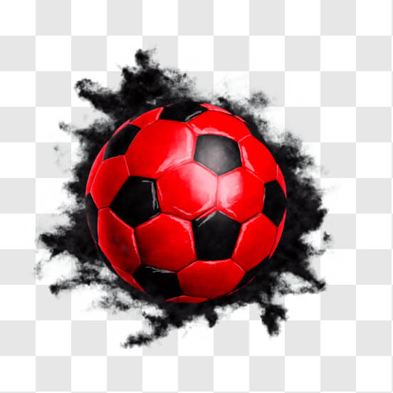 Red Soccer Ball PNG - Download Free & Premium Transparent Red Soccer ...