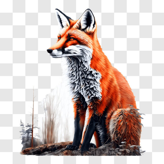 Download Illustrated Fox PNGs Online - Creative Fabrica