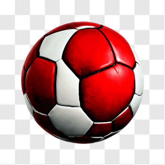 Red Soccer Ball PNG - Download Free & Premium Transparent Red Soccer ...