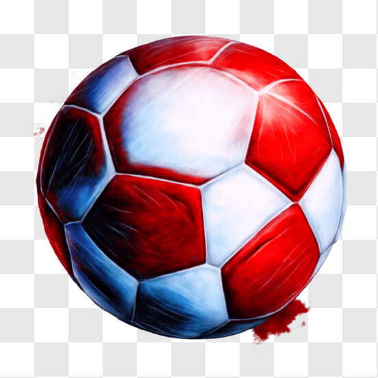 Red Soccer Ball PNG - Download Free & Premium Transparent Red Soccer ...