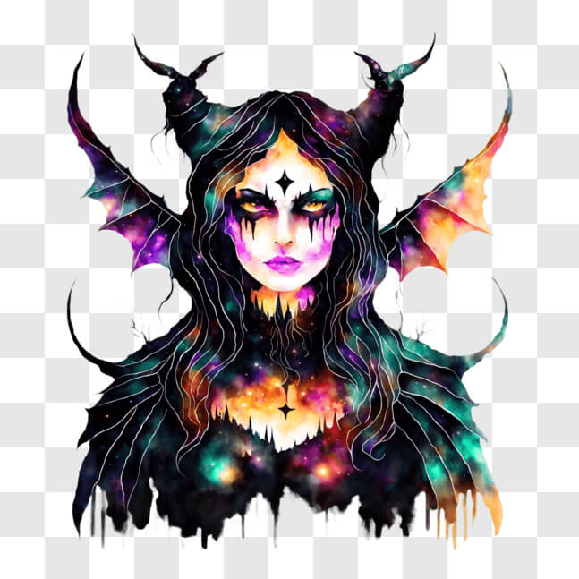 Descarga Mujer Demonio de la Noche Estrellada en el Horizonte de la ...