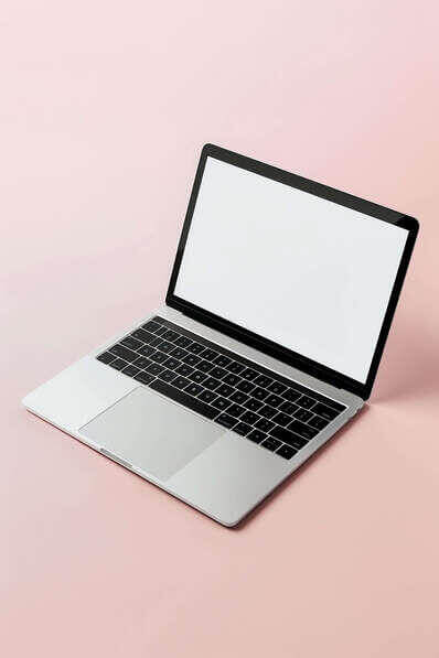 Download Laptop Computer Mock-Up on Pink Background Mockups Online ...