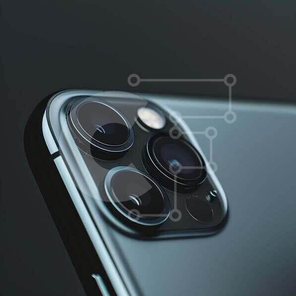 Close-up View of iPhone 11 Camera Lenses stock photo | Creative Fabrica