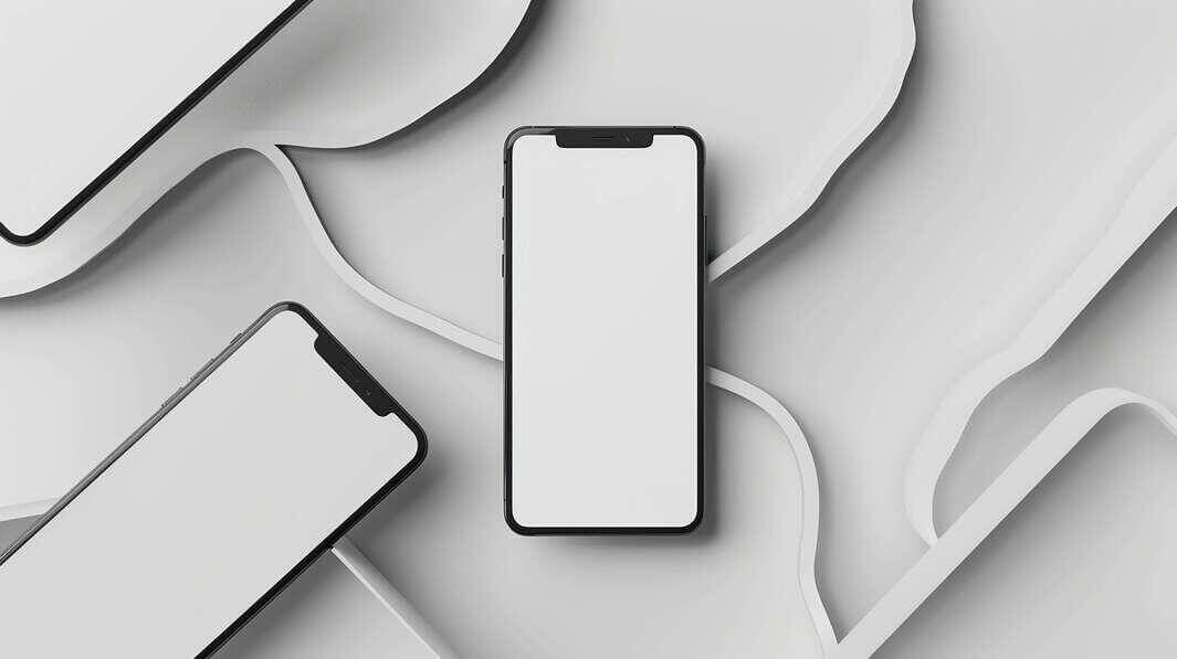 Download Upside-Down Triangle of Smartphones Mockups Online - Creative ...