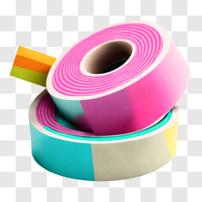 Download Colorful Stack of Tapes and Sharp Object PNGs Online ...