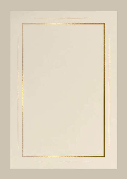 Download Empty White Frame with Gold Border on Beige Background Vector ...