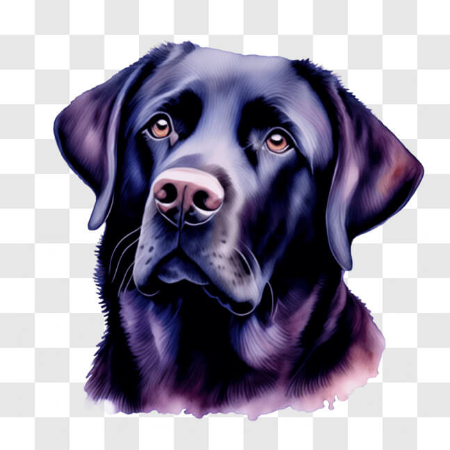 Download Vibrant Abstract Black Lab Painting PNGs Online - Creative Fabrica
