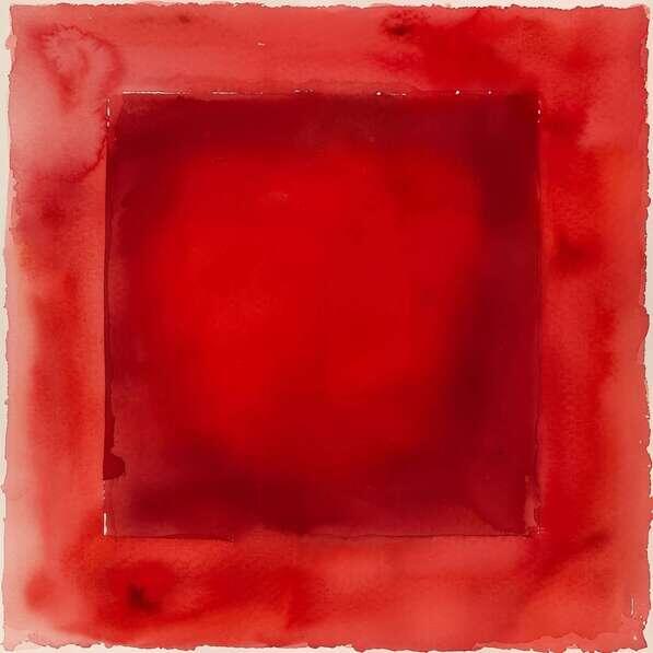 Download Abstract Watercolor Painting with Red Square Backgrounds ...
