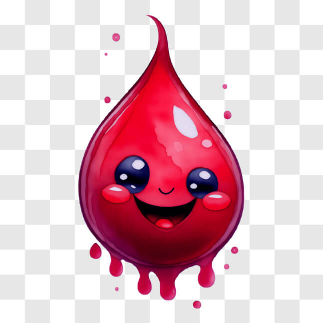 Download Smiling Blood Drop Promoting Blood Donation and Transfusion ...