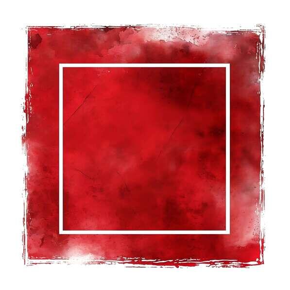 Download Red and White Watercolor Frame for Artistic Backgrounds ...