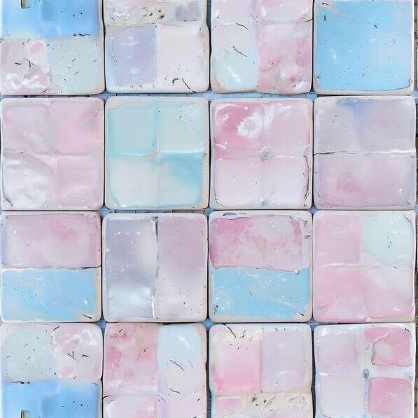 Download Colorful Ceramic Tile Collection in Blue, Pink, and White ...
