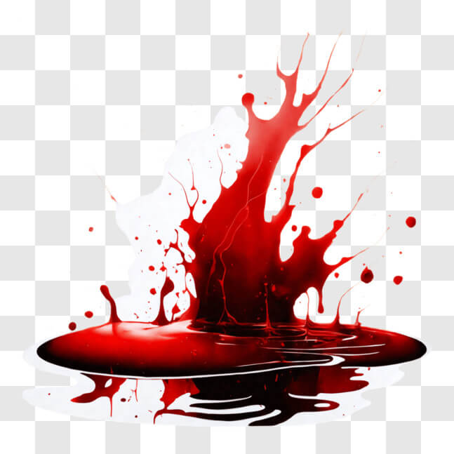 Download Mysterious Red Liquid Splash in Water PNGs Online - Creative ...