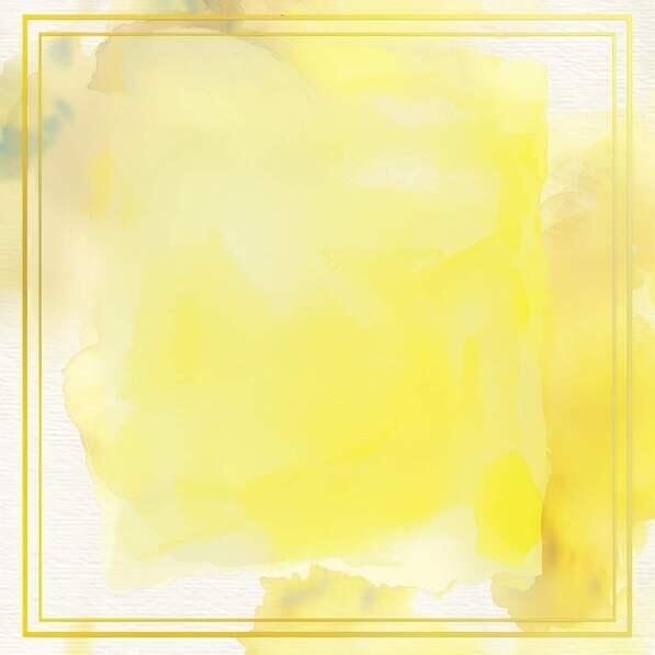 Download Yellow Watercolor Background with Square Frame Backgrounds ...