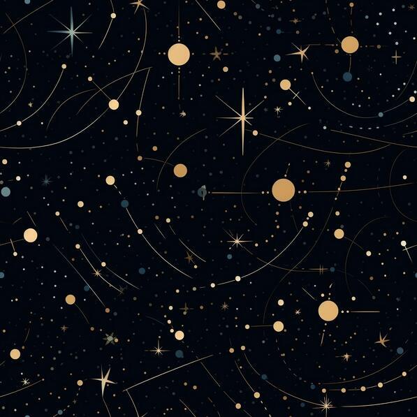 Download Celestial Bodies on Black Background Patterns Online ...