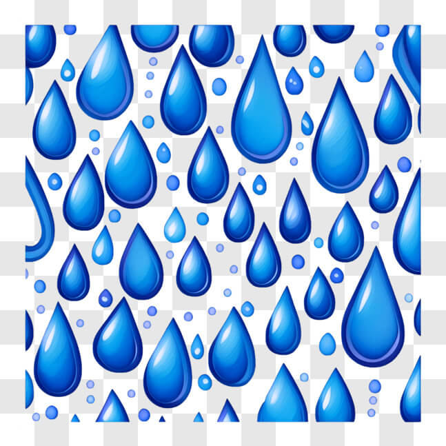 Download Blue Raindrops Seamless Pattern on Black Background PNGs ...