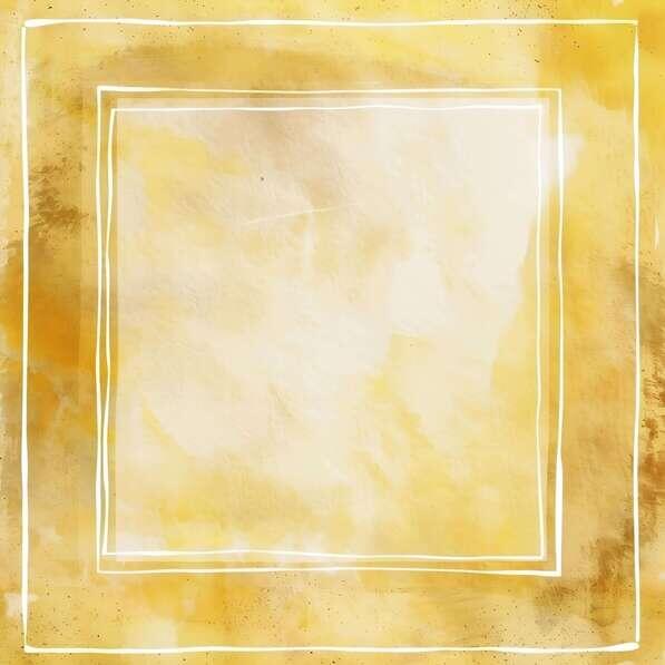 Download Yellow Watercolor Background with Square Frame Backgrounds ...