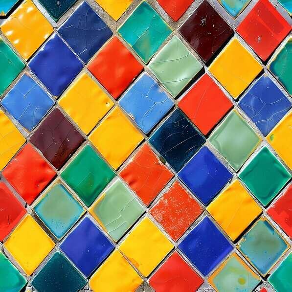 Download Colorful Tiled Wall with Mosaic Design Patterns Online ...
