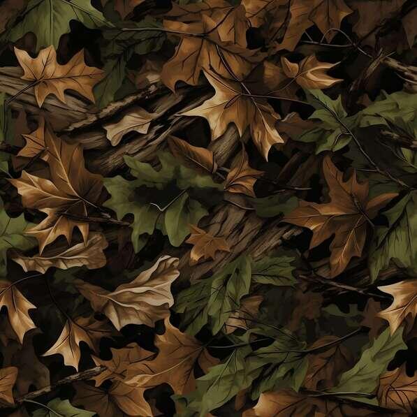 Download Autumn Camouflage Pattern with Brown and Green Leaves Patterns ...
