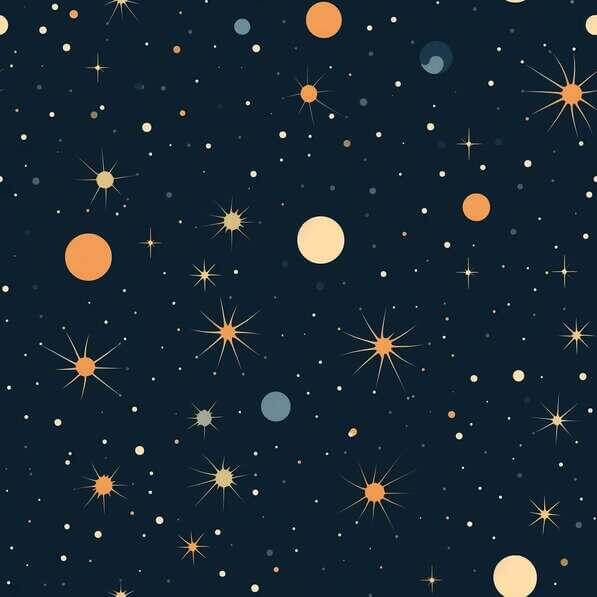 Download Seamless Stars and Planets Night Sky Pattern Patterns Online ...