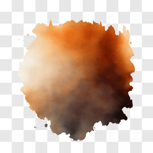 Download Abstract Orange and Brown Splotch on Black Background PNGs ...