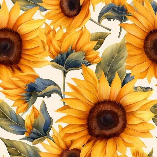 Download Seamless Sunflower Pattern Wallpaper Patterns Online ...