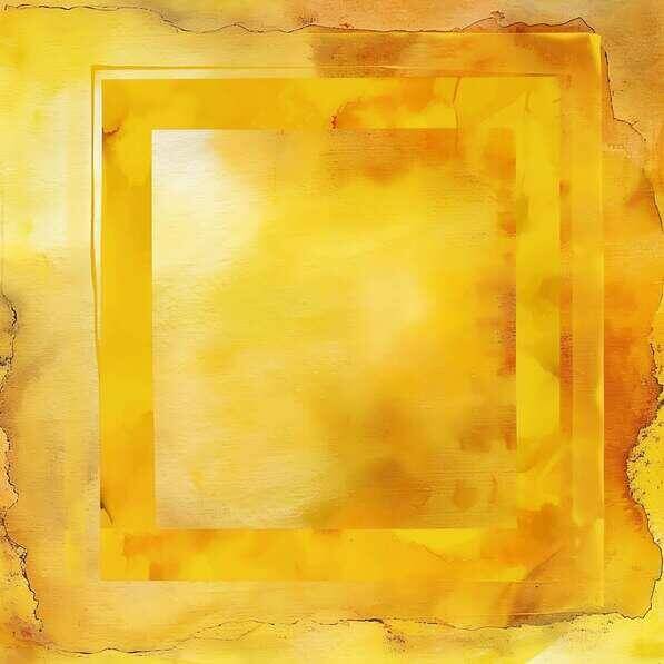 Download Yellow Torn Paper Frame with Orange Square Background ...