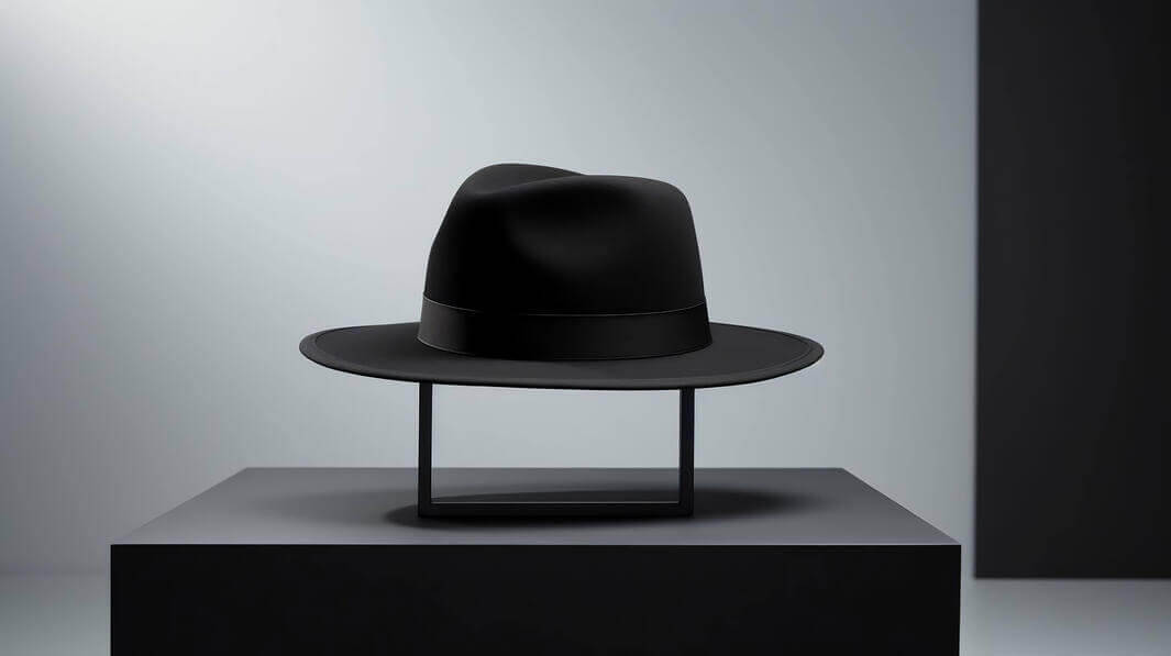 Download Stylish Black Fedora Hat on Display Mockups Online - Creative ...