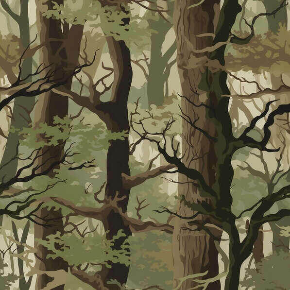 Download Seamless Forest Tree Pattern Patterns Online - Creative Fabrica