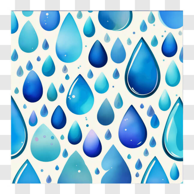 Download Seamless Blue Raindrop Pattern for Wall Art PNGs Online ...