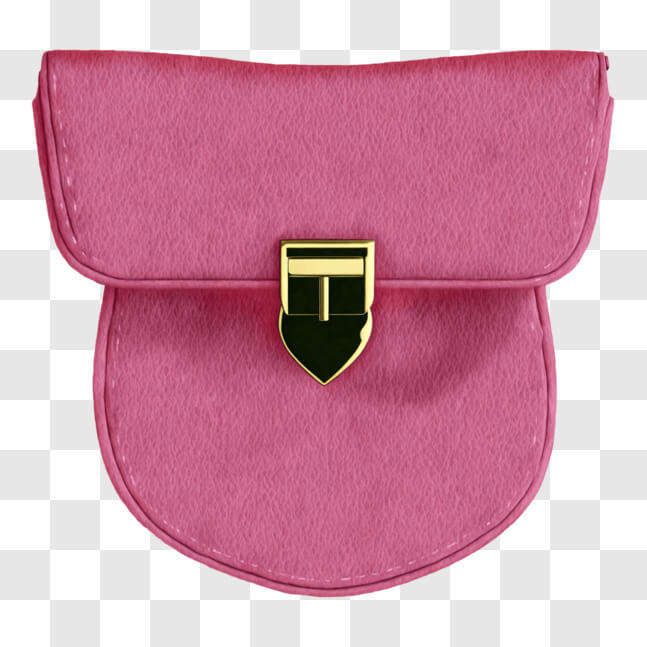 Download Pink Purse with Open Gold Clasp PNGs Online - Creative Fabrica