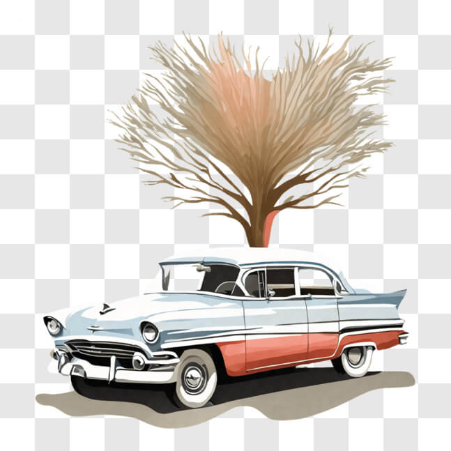 Download Unique Old-Fashioned Car with Tree on Top PNGs Online ...
