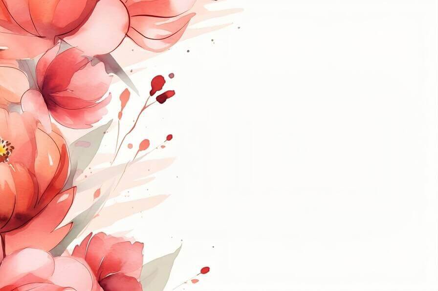 Download Red Flower Watercolor Background Backgrounds Online - Creative ...