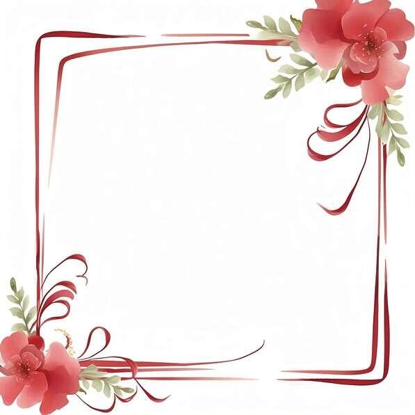 Download Elegant Square Flower Frame for Photos and Artwork Backgrounds ...