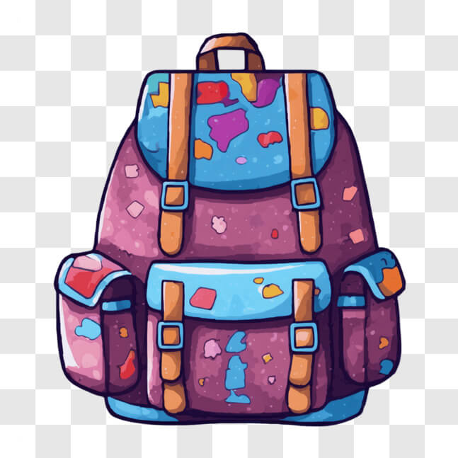 Download Colorful Abstract Backpack for School and Personal Use ...
