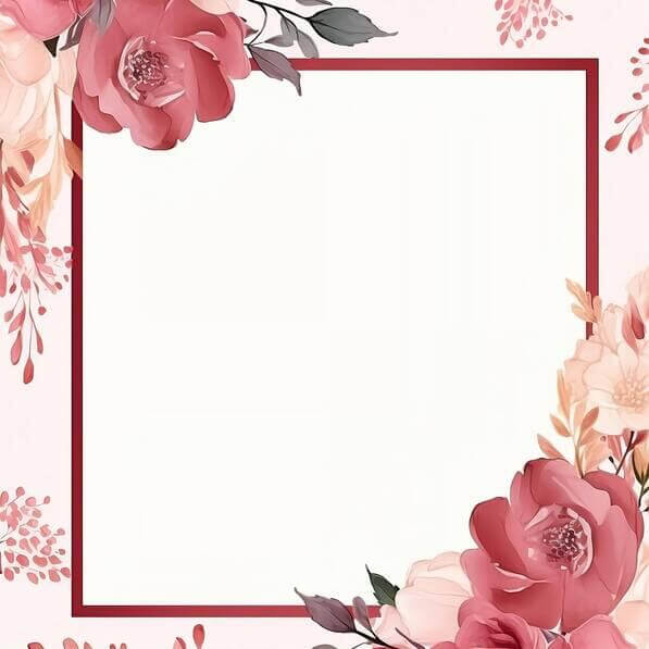 Download Pink Floral Frame for Greeting Cards and Decor Backgrounds ...