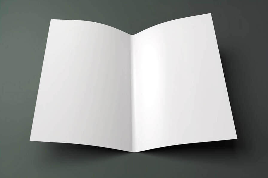 Download Open White Booklet on Green Background for Paper Publications ...