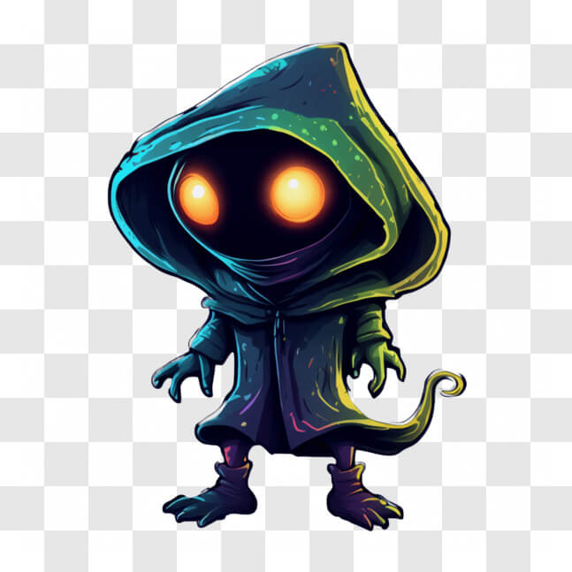 Download Mysterious Fantasy Creature with Glowing Eyes Cartoons Online ...