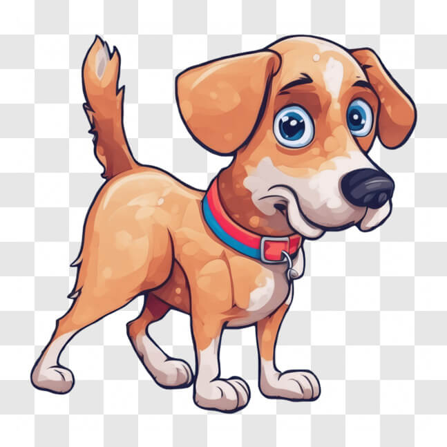 Download Cartoon Dog with Blue Eyes and Brown Fur Cartoons Online ...