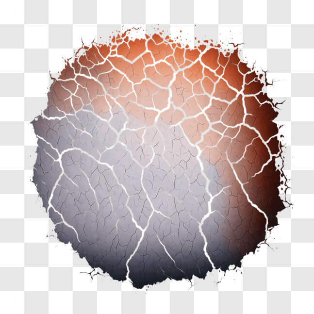 Download Cracked Circle with Orange, Red, and Blue Color Scheme PNGs ...