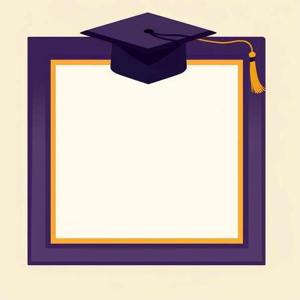 Download Purple Graduation Cap and Square Frame Backgrounds Online ...