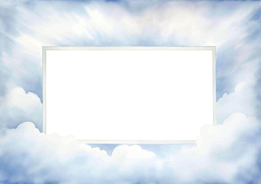 Download White Cloud Frame Background Backgrounds Online - Creative Fabrica