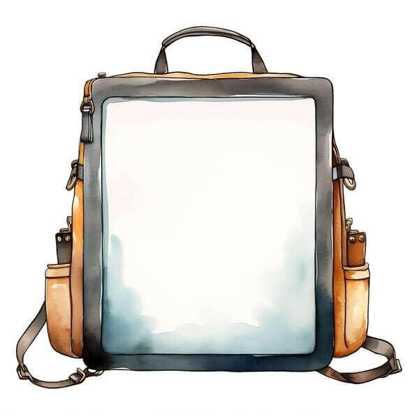 Download Watercolor Backpack Illustration Backgrounds Online - Creative ...
